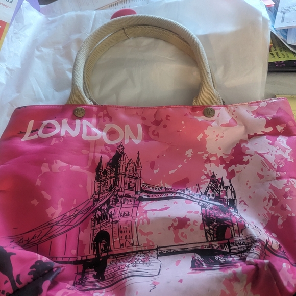 Robin Ruth | Bags | Robin Ruth London Purse Pink Scene | Poshmark